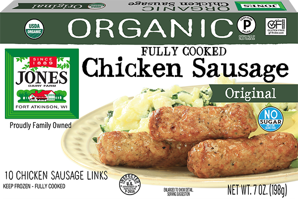 Original Sage Organic Chicken Sausage Links - Products | Jones Dairy Farm