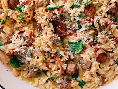 Marry Me Chicken and Orzo Skillet - Recipes | Jones Dairy Farm