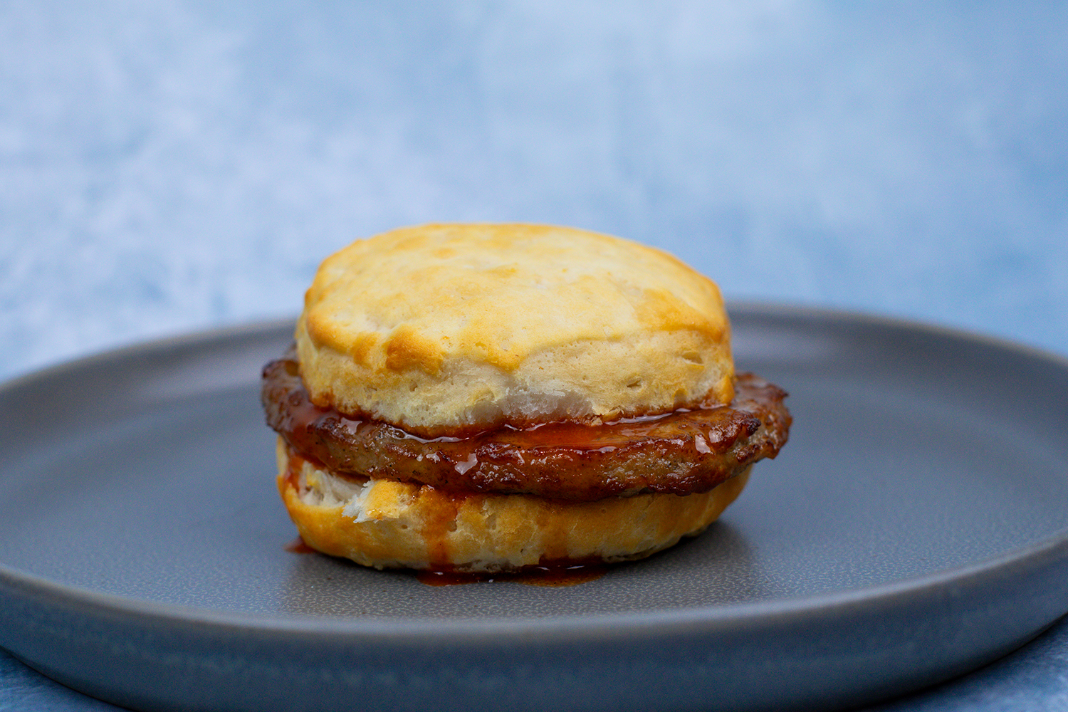 Hot Honey Sausage Biscuit | Jones Dairy Farm